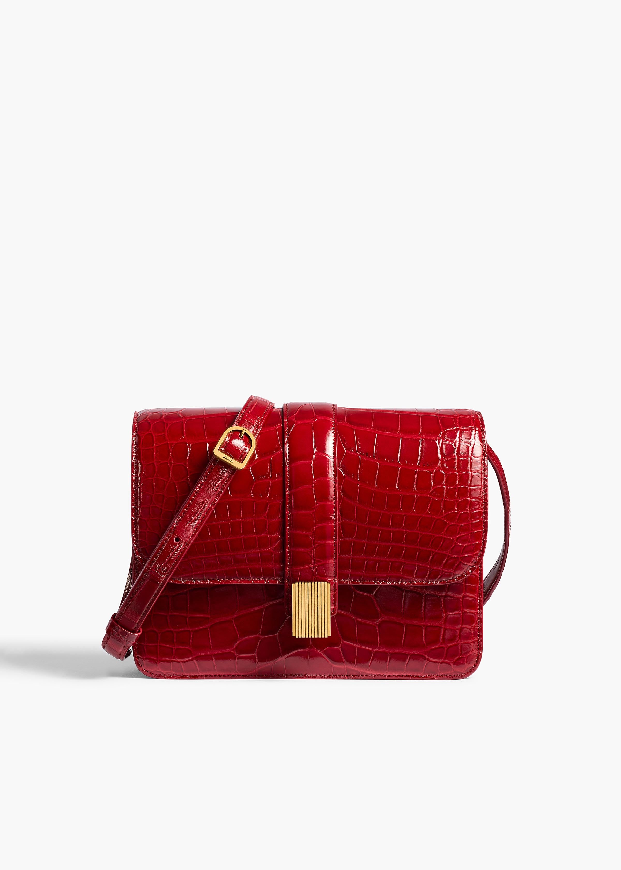 Blake Crossbody Bag in Ruby Alligator – KHAITE