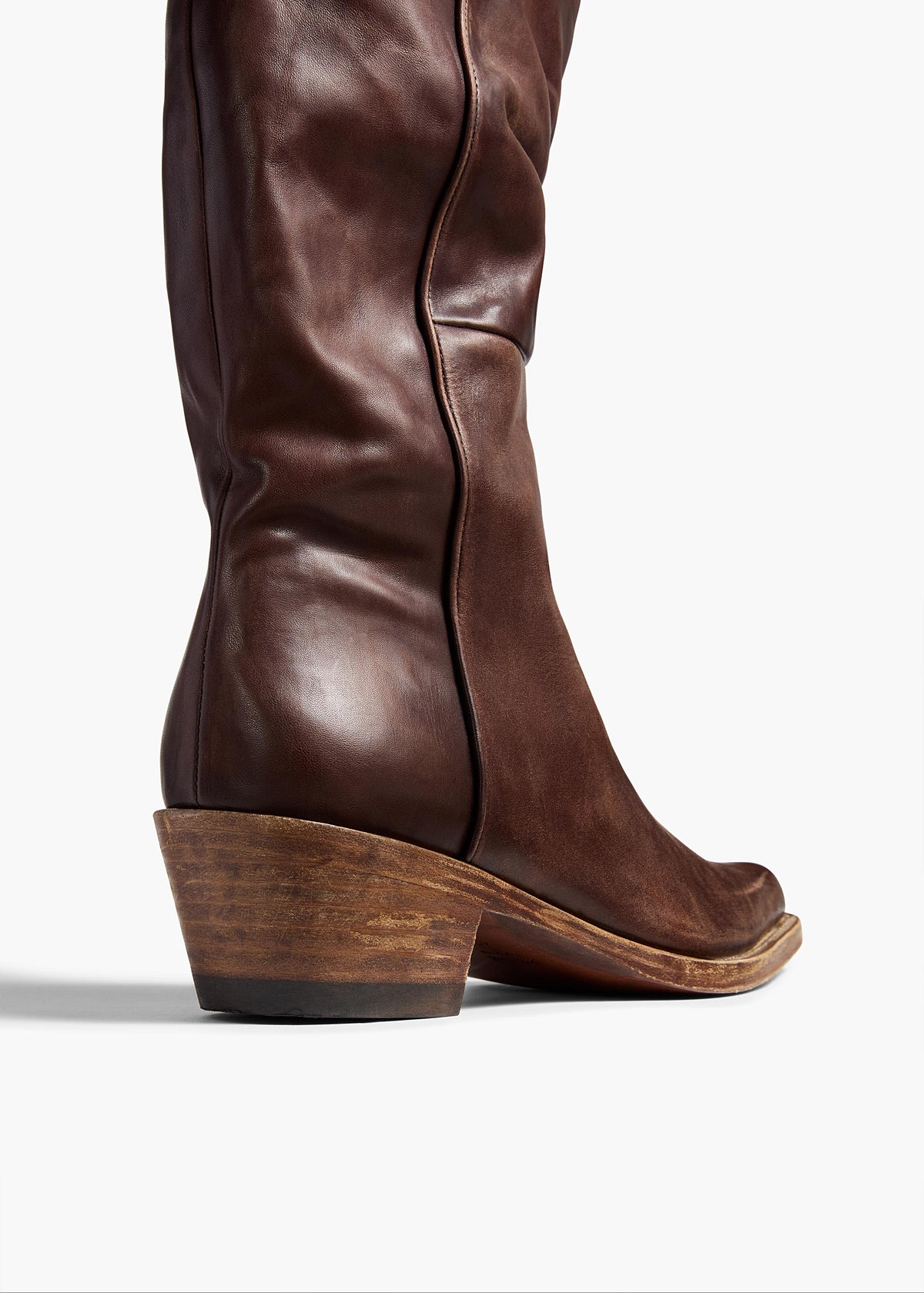 Clive Boot in Dark Brown Leather – KHAITE