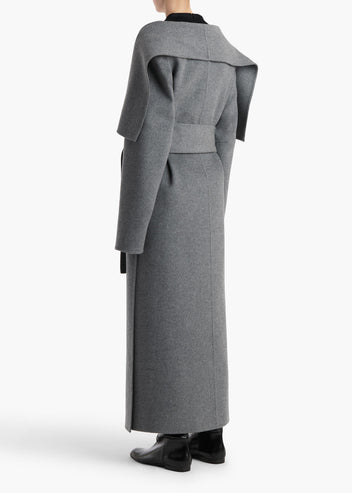 Levitt Coat in Grey Melange – KHAITE