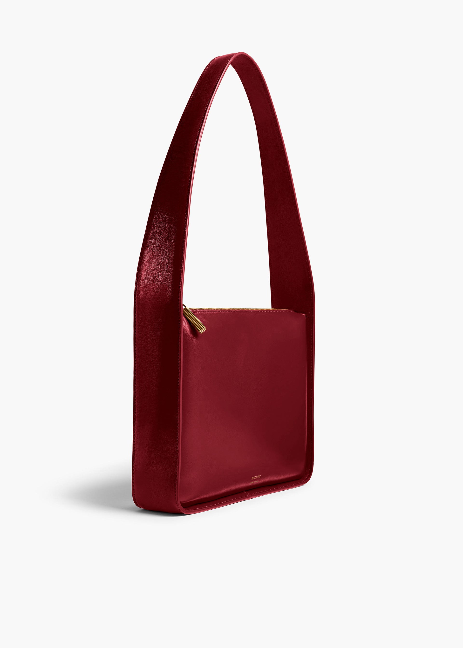 Lori Squared Bag in Oxblood Crackle Patent Leather – KHAITE