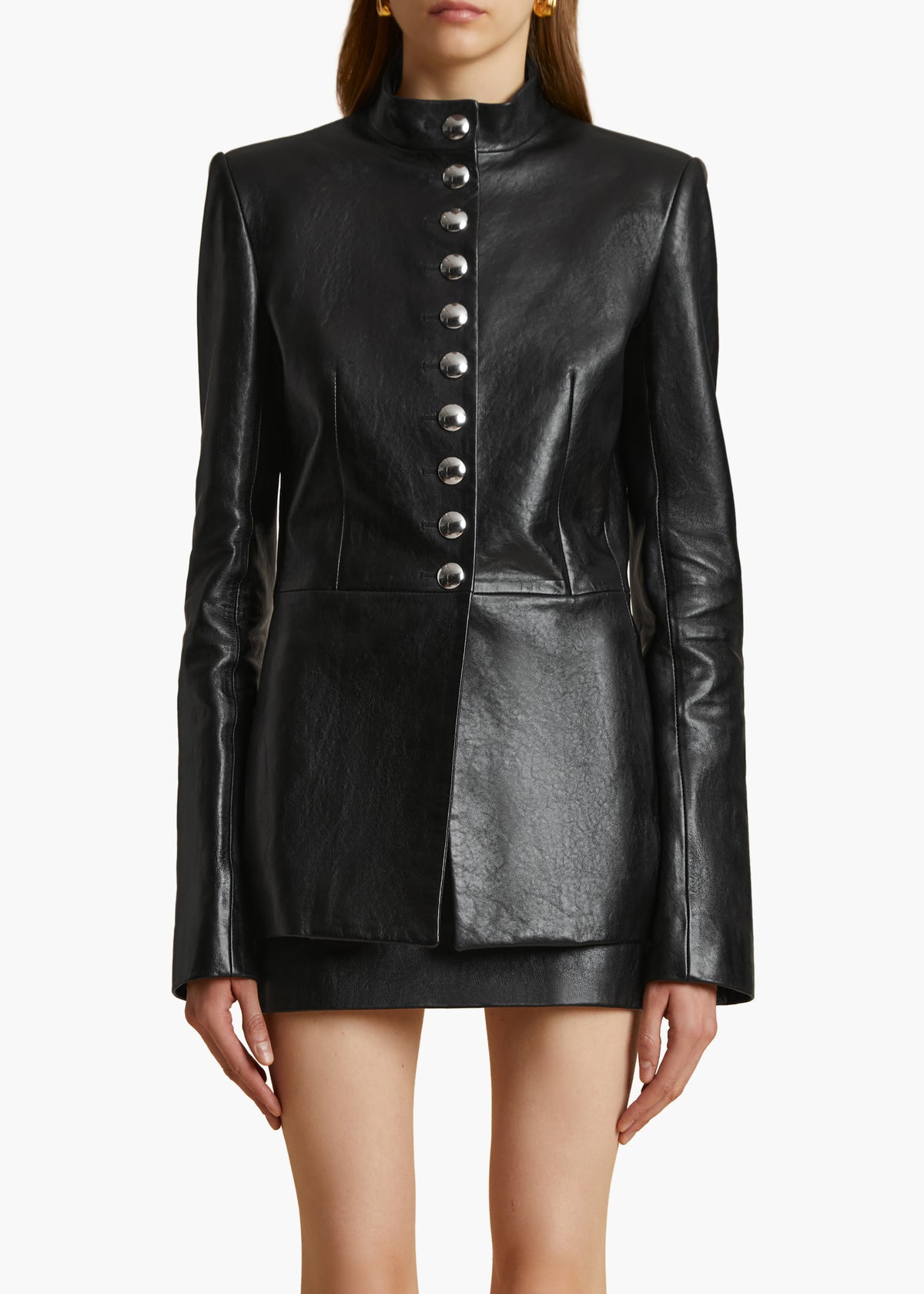 Samuel Jacket in Black Leather – KHAITE