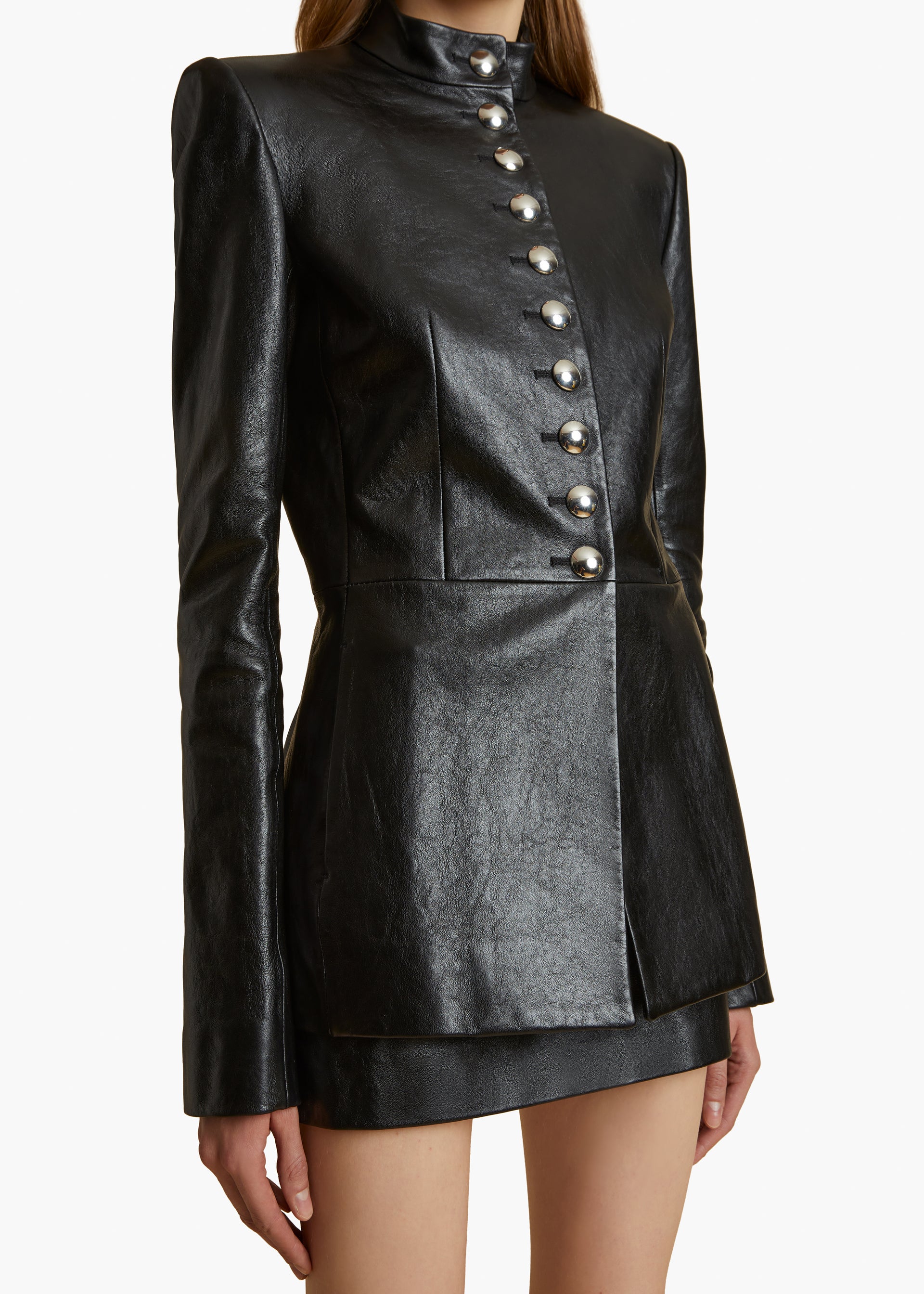 Samuel Jacket in Black Leather – KHAITE