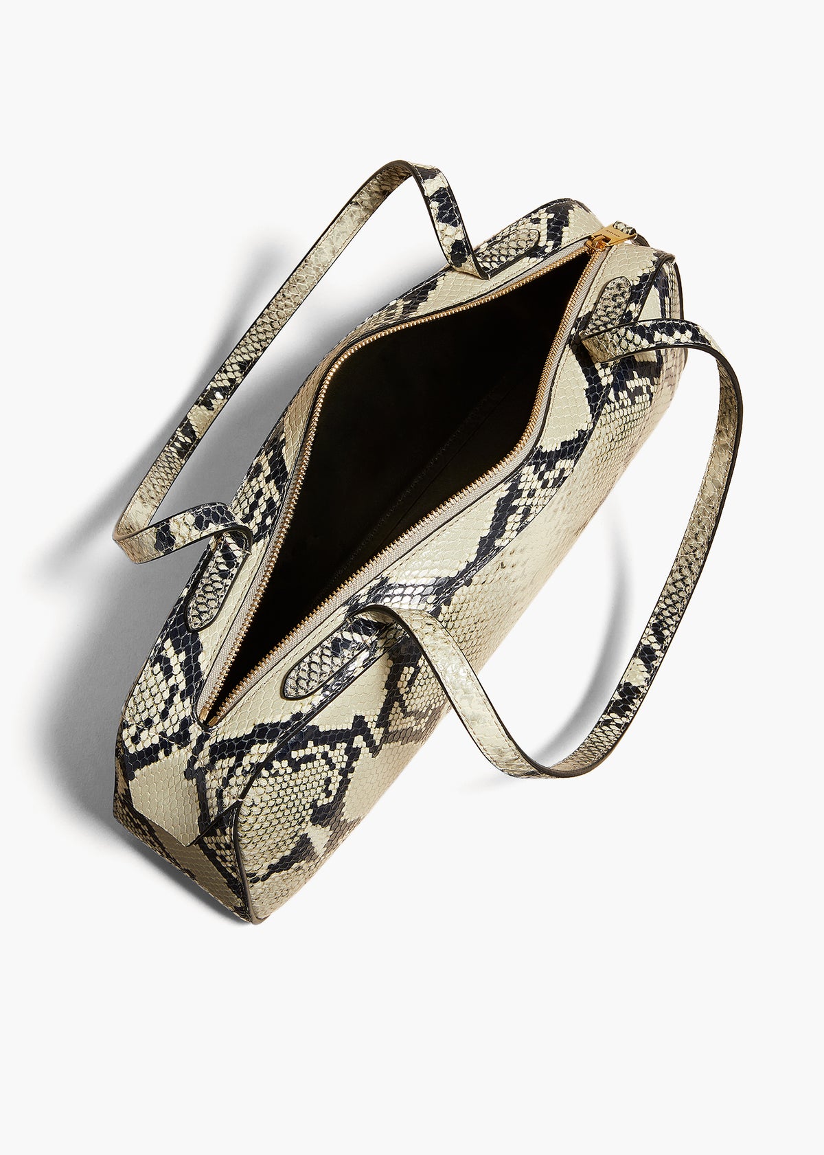 Simona Shoulder Bag in Natural Python-Embossed Leather – KHAITE